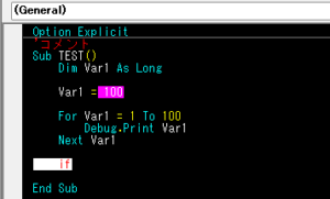 VBEのおすすめの設定～VBAの快適なコーディングのために～ | だいのメモ